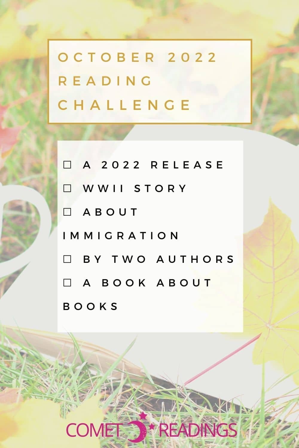 2022 Reading Challenge – Comet Readings
