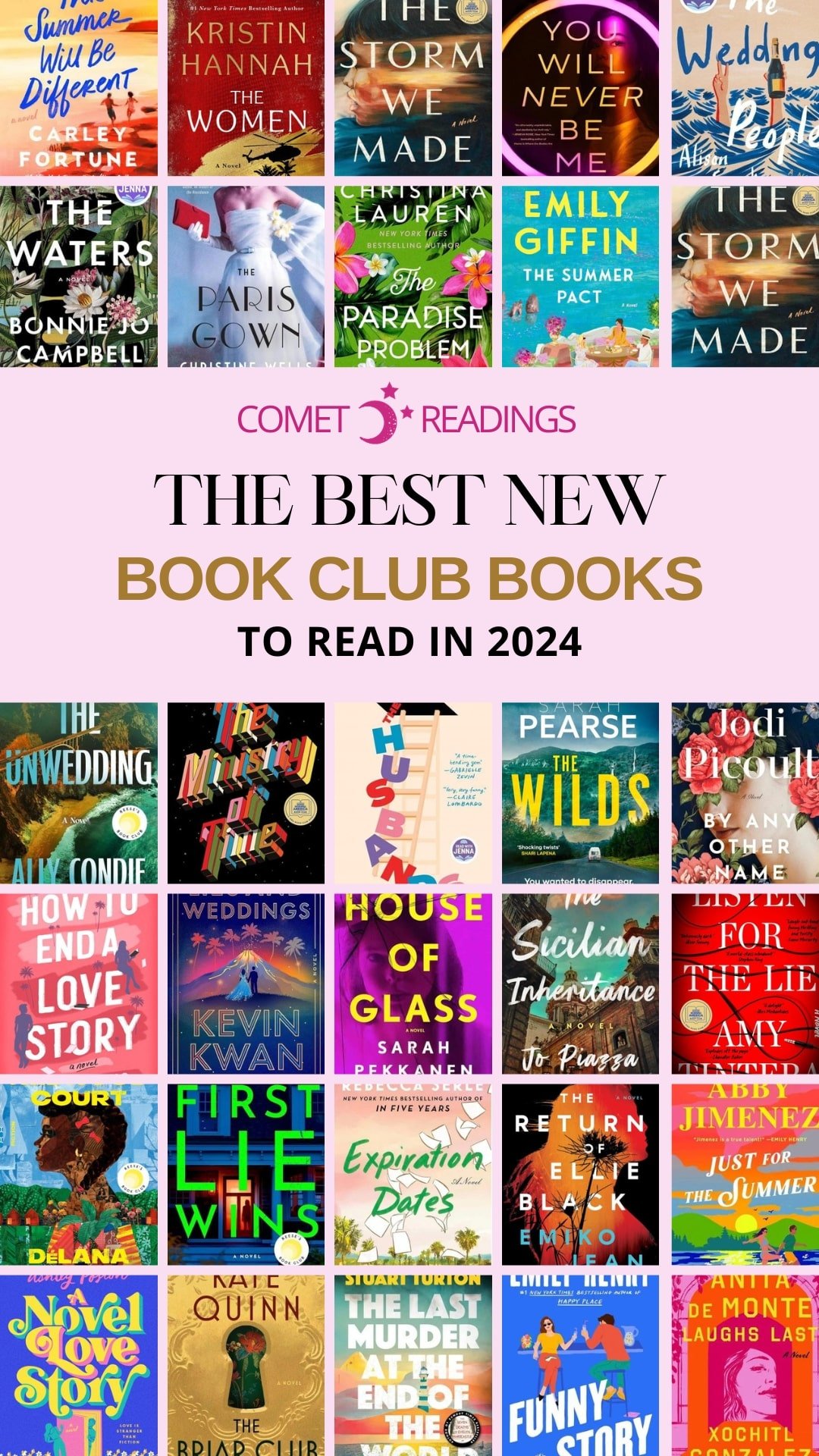 Must-Read Book Club Picks For 2024 – Comet Readings