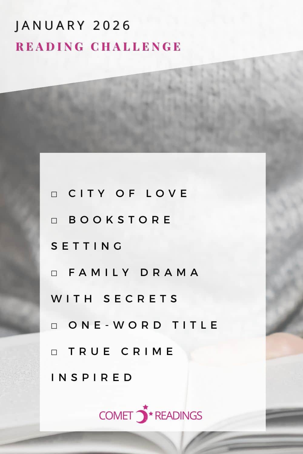 Comet Readings' 2026 Reading Challenge – Comet Readings